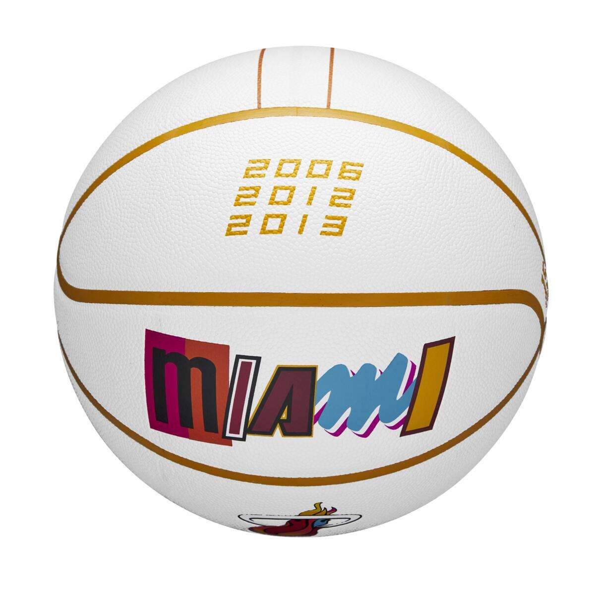 Minge baschet Wilson NBA Team City Edition Miami Heat marime 7 - NEW SPORT