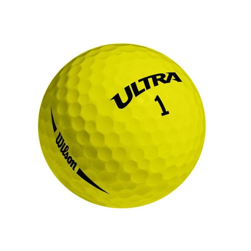 Set mingi golf Wilson ULTRA, galbene, 15 bucati - NEW SPORT